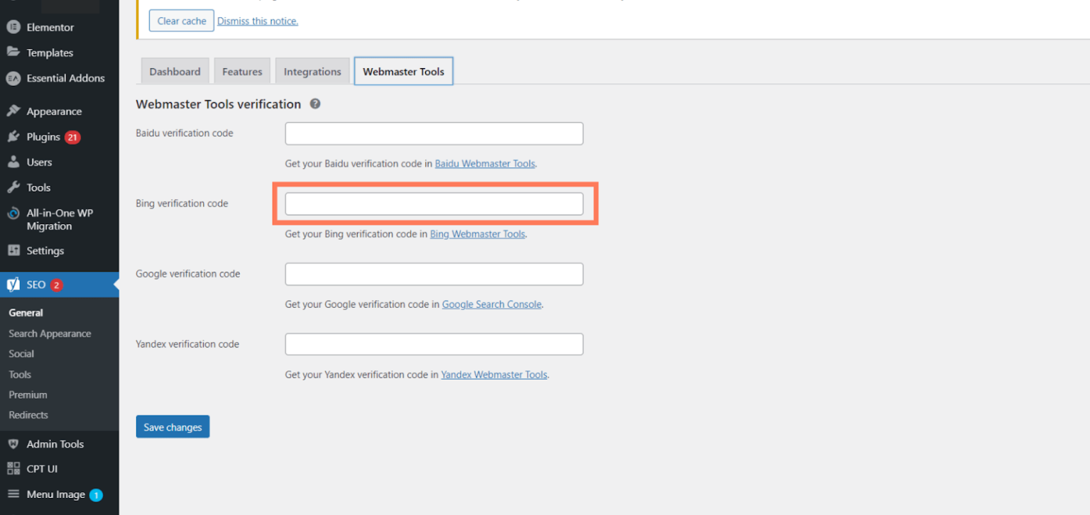 How to Set Up Bing Webmaster Tools (in 4 Easy Steps) – Oshara
